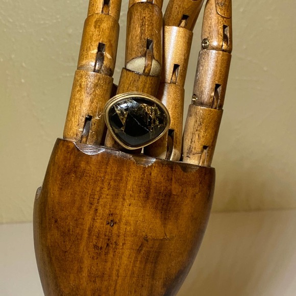 Studio Barse | Jewelry | Studio Barse Black And Gold Matrix Ring Size 8 ...